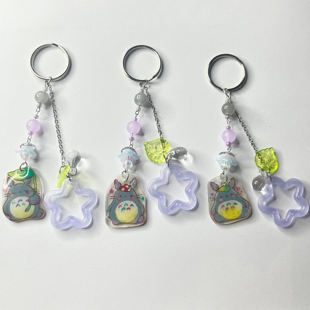 Totoro Themed Keychains - Etsy