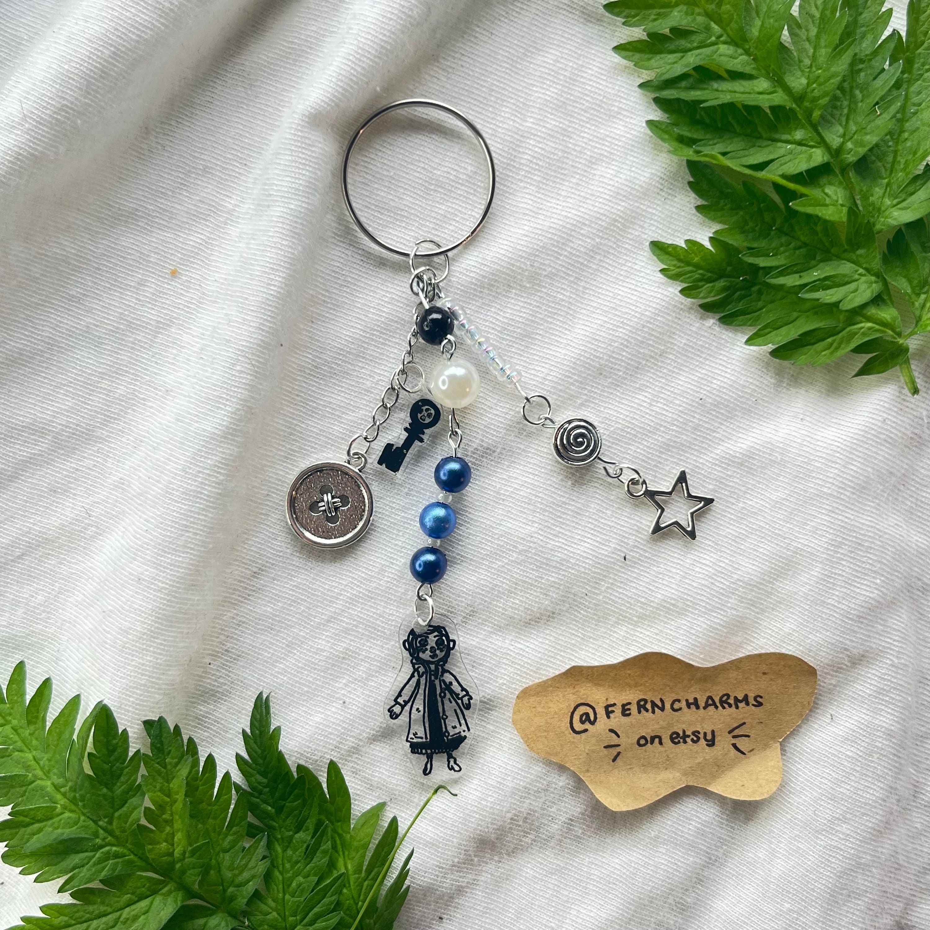 Coraline Themed Keychain - Etsy