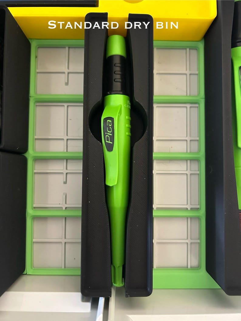 Pica Dry Pencils and Markers Gridfinity Storage Bins – 3D Printed ...