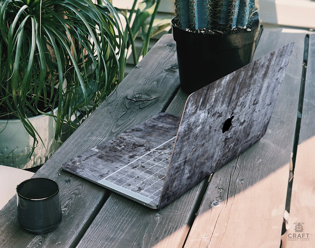 Dark Blue Stone Emulation Decal for MacBook Pro 14 Skin Marble MacBook ...