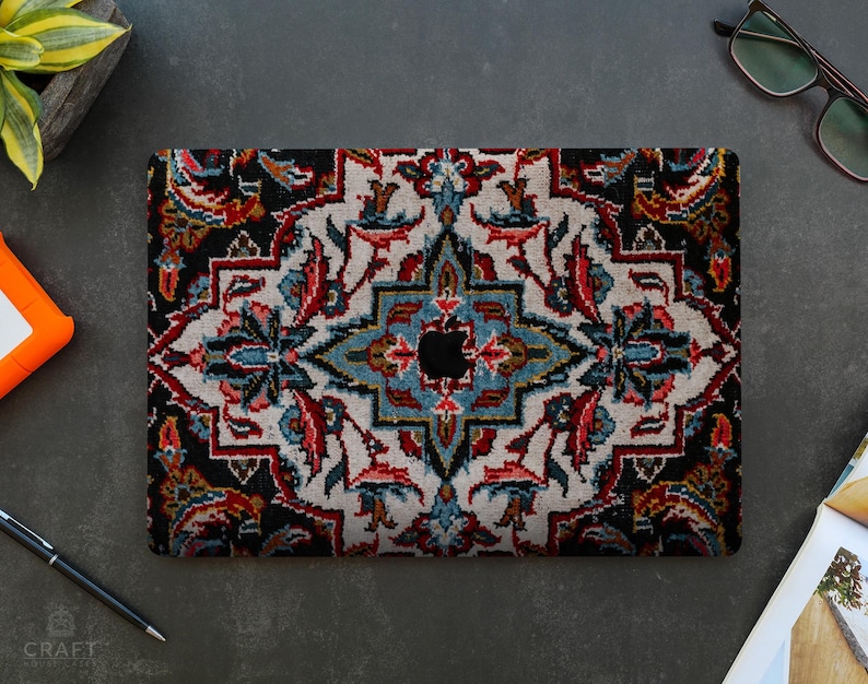 Persian Rug Pattern MacBook Case, Protective Plastic Shell - Etsy