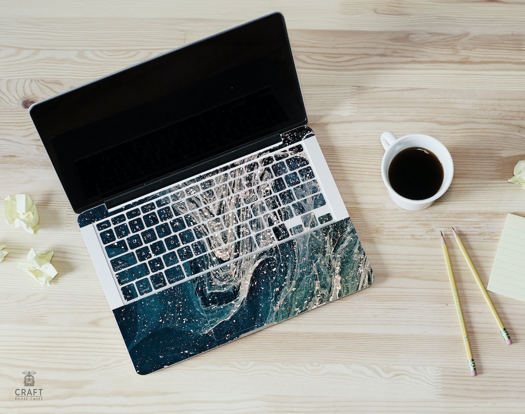 Turquoise Marble MacBook Air M2 Skin 2022 Blue Marble Pattern MacBook ...