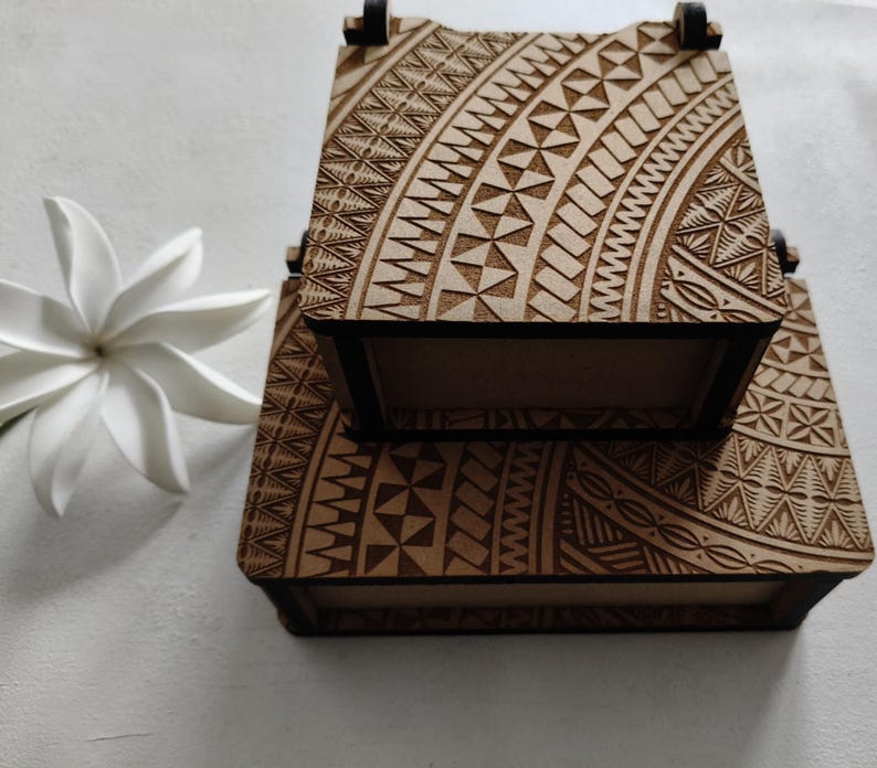 Pasifika Border Design Boxes - Etsy