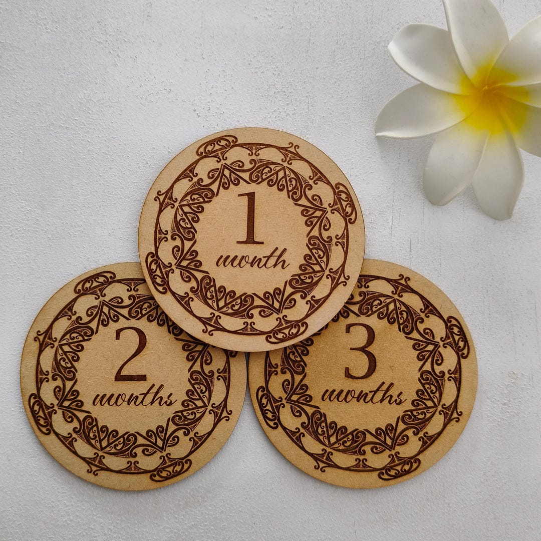 Maori and Polynesian Pattern Birth Milestone Plaques - Etsy