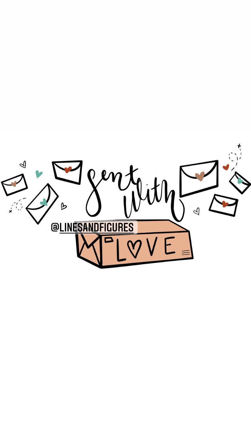 Sent With Love Stickers For businesses | Etsy