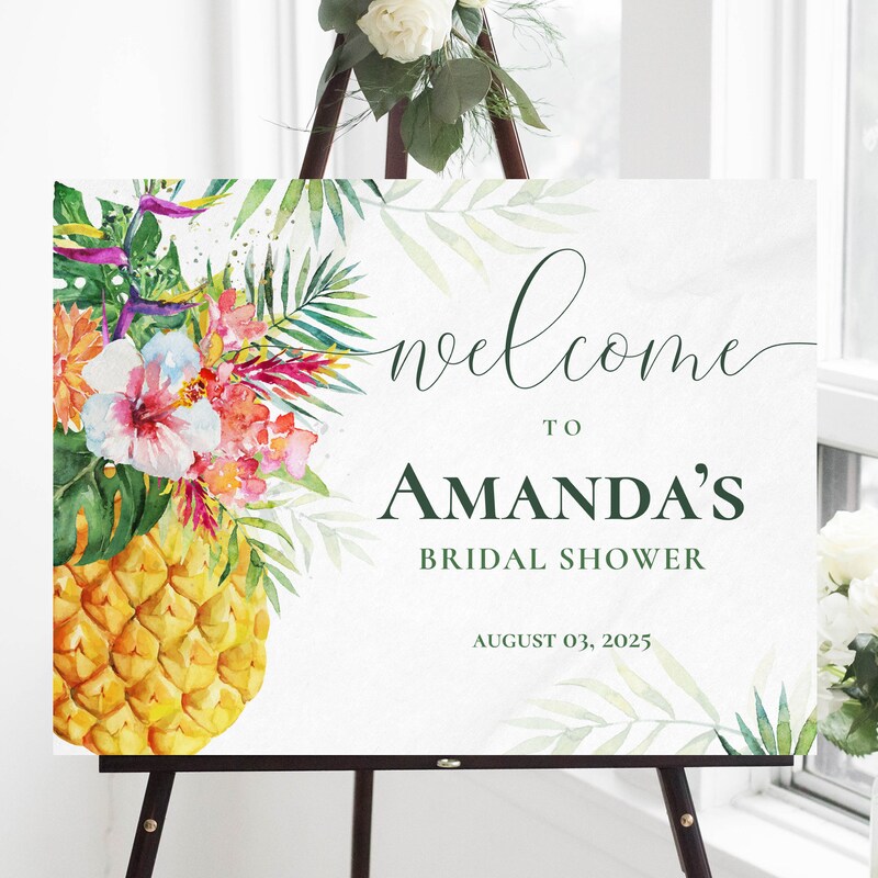 Pineapple Welcome Sign - Etsy