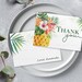 Pineapple Thank You Card Printable Thank You Card Editable - Etsy