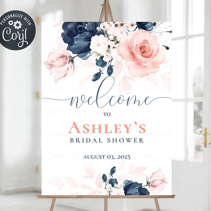 Navy Blue Sign - Etsy