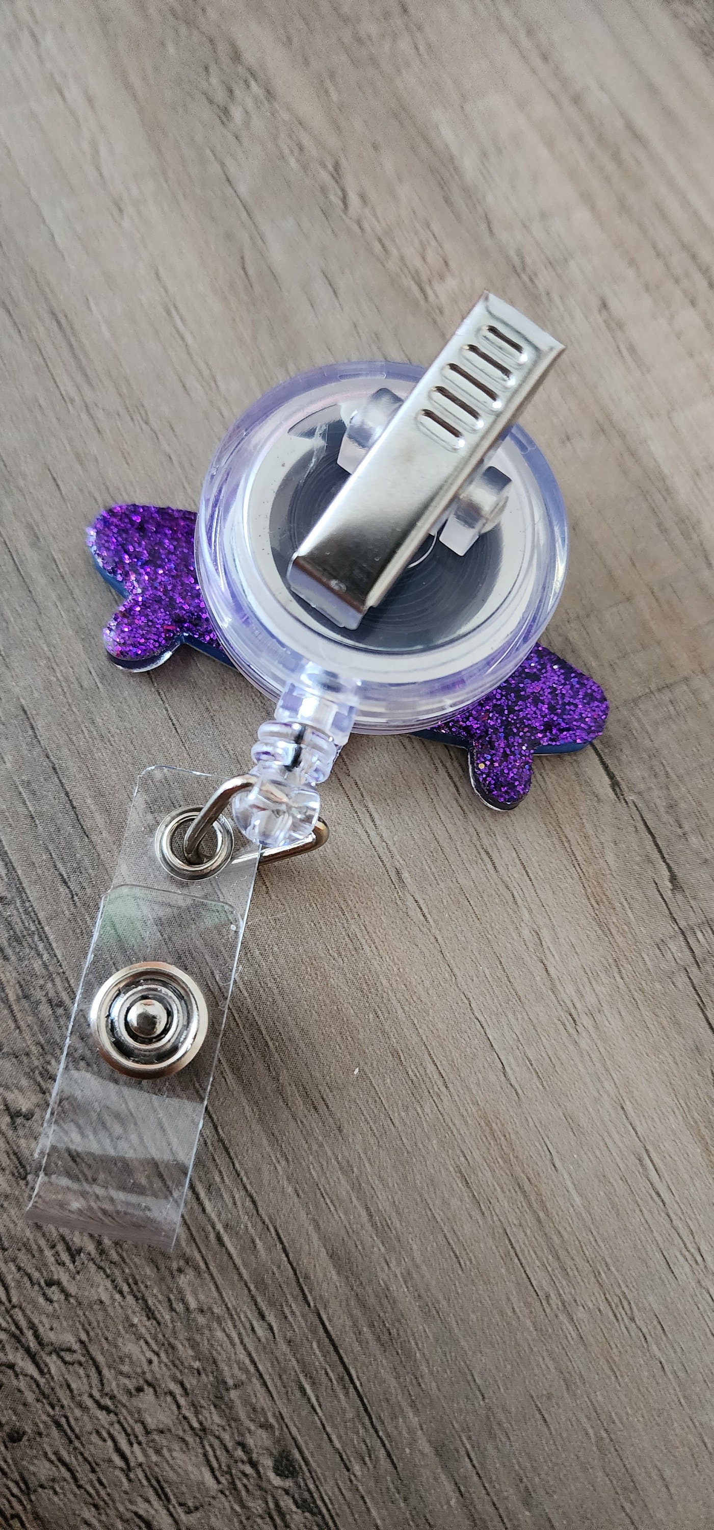 UFO Badge Holder, Alien Badge, Glitter Badge,cute Badge Holder, ID ...