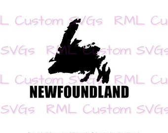 Newfoundland Map Svg - Etsy Canada
