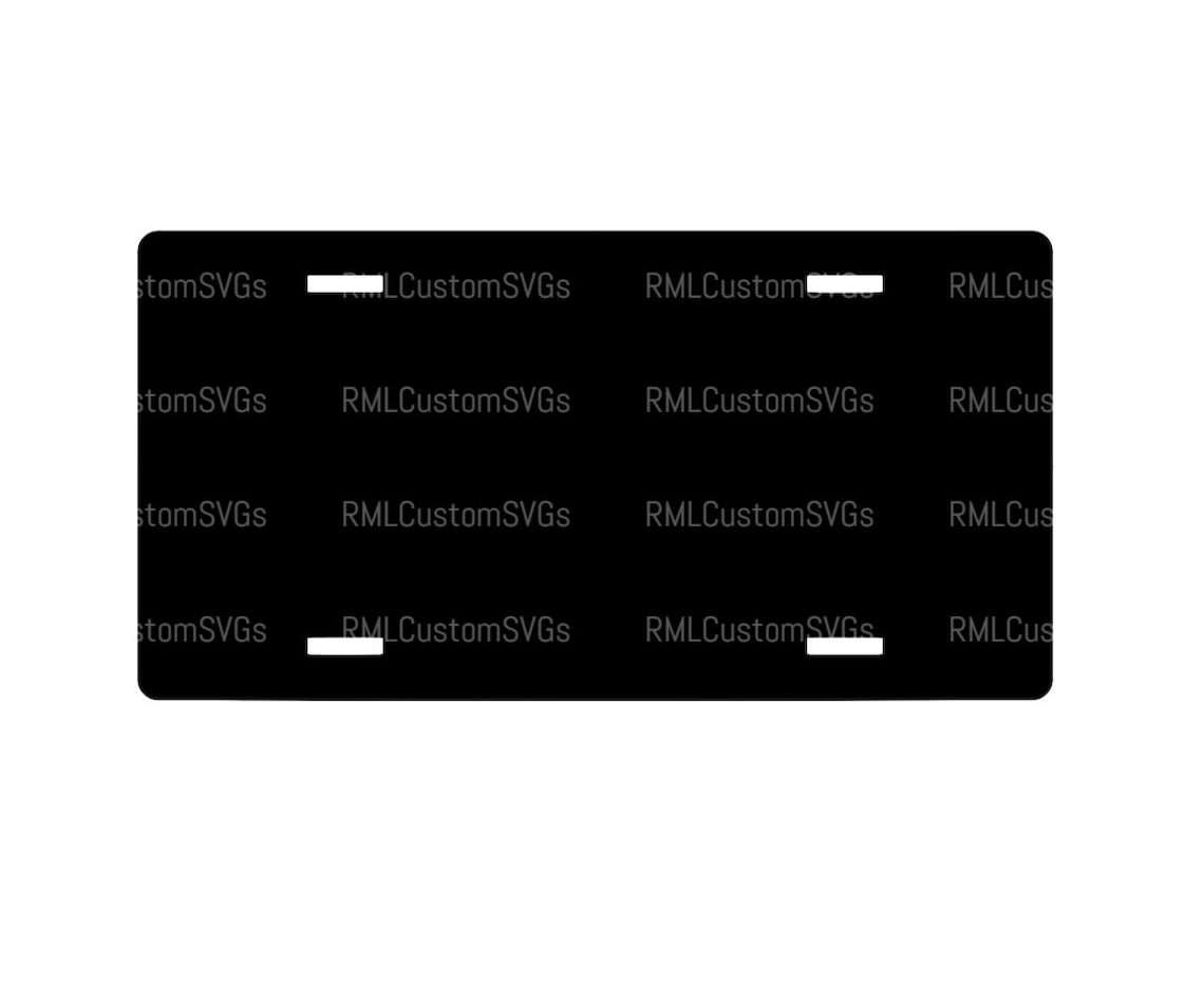 License Plate Template SVG Sublimation 12x6 - Etsy