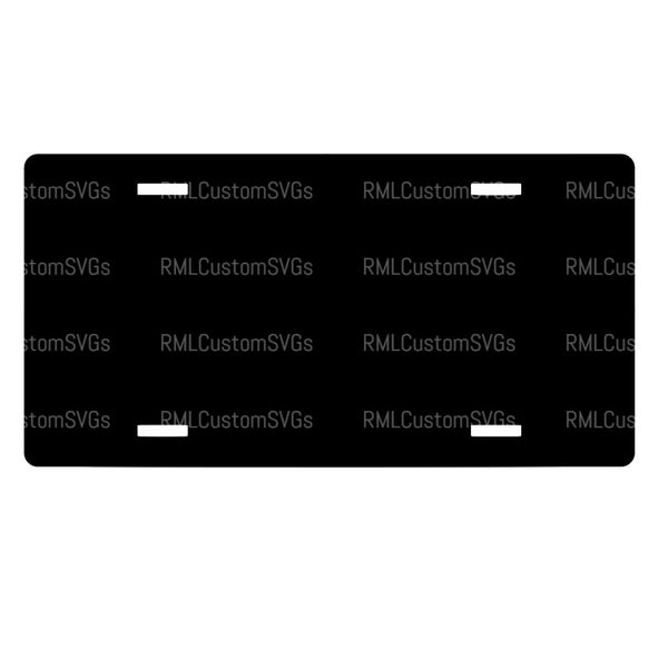 12x6 License Plate Template - Etsy