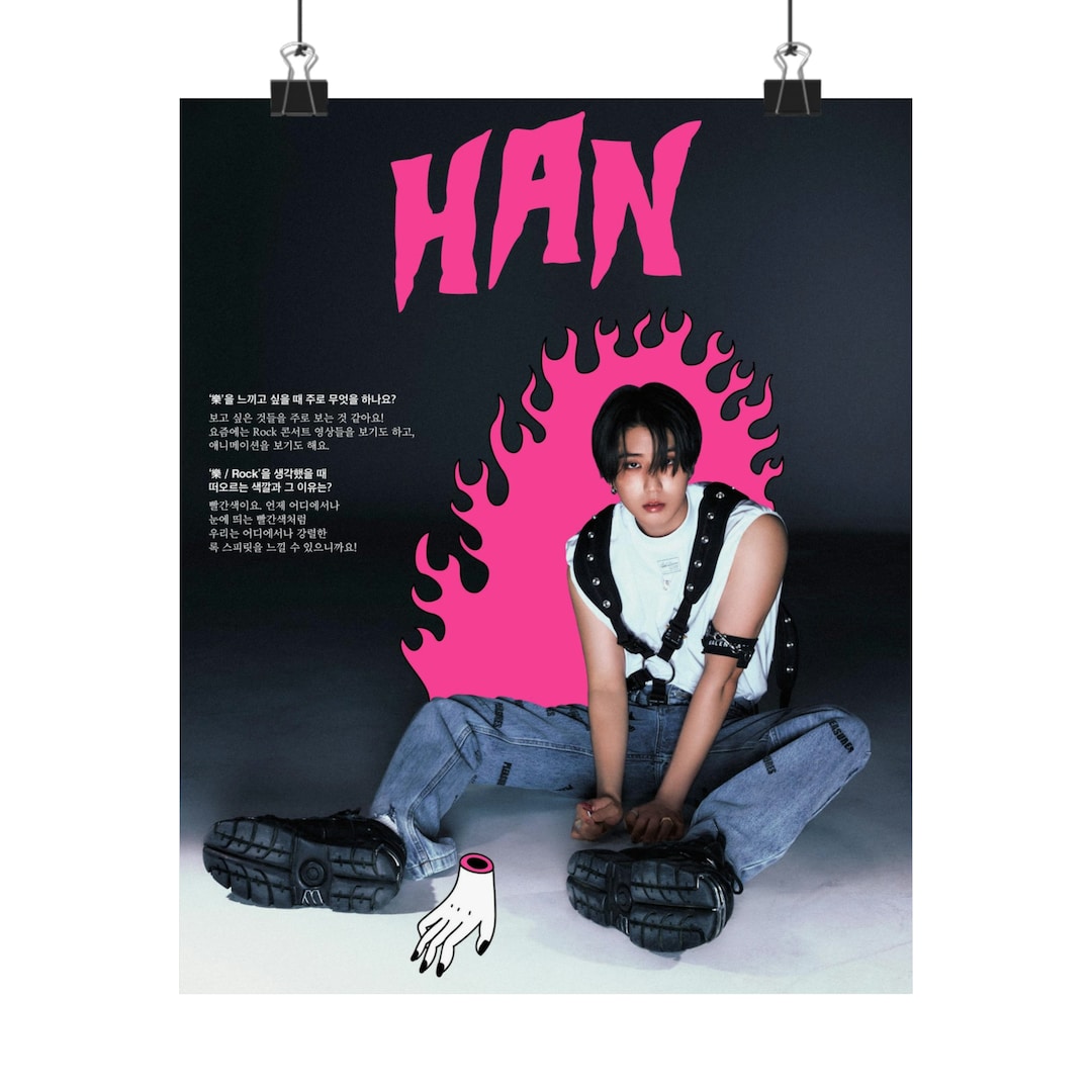 Stray Kids 樂-STAR ROCK-STAR Han Jisung Posters, Kpop Merch,stray Kids ...