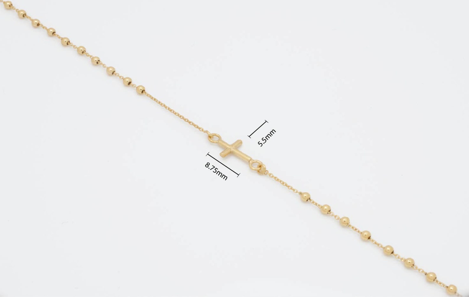 14K Solid Gold Rosary 14K Gold Beaded Rosary Fine Rosary - Etsy