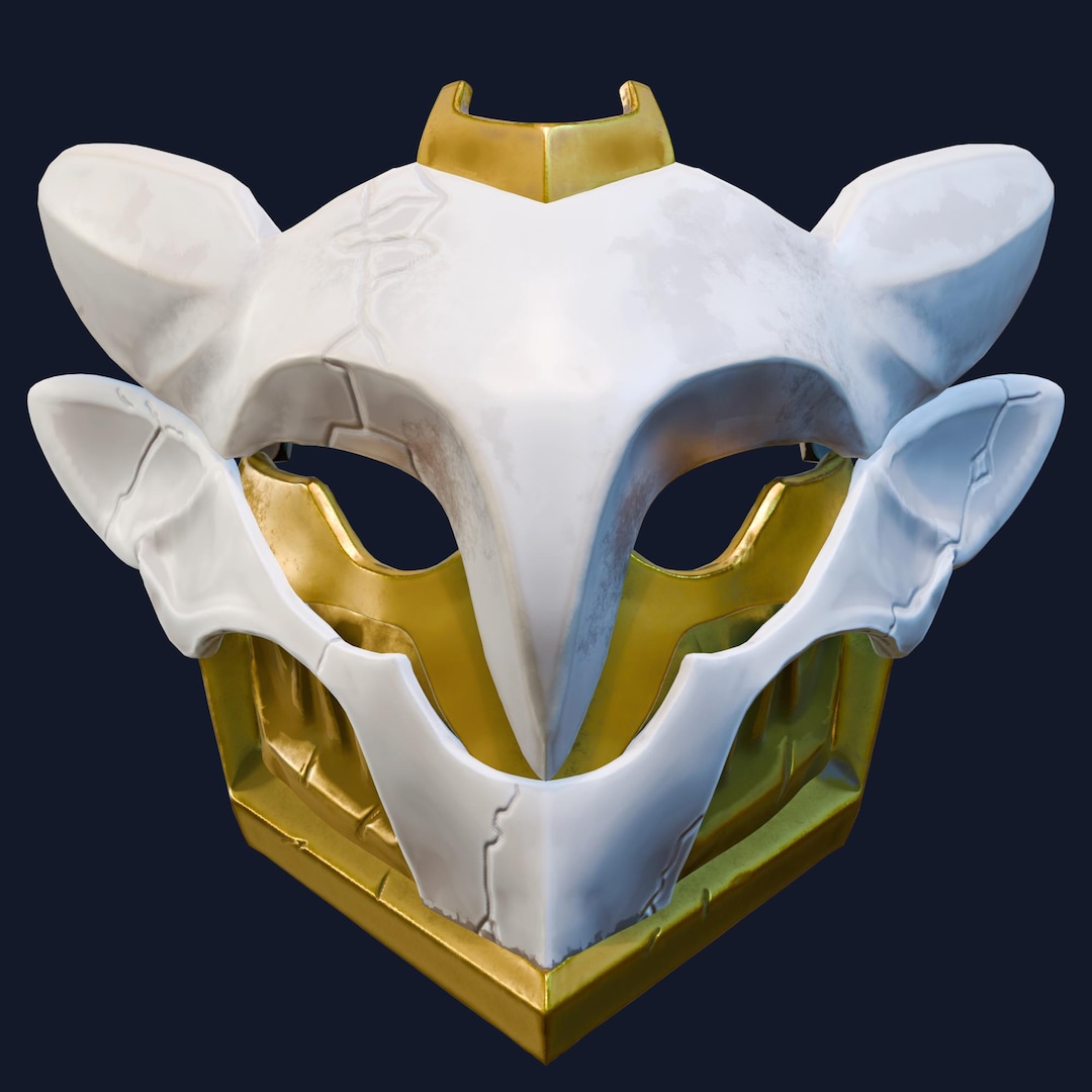 Arcane Ekko Firelight Leader Mask 3D STL File for 3D Printing - Etsy