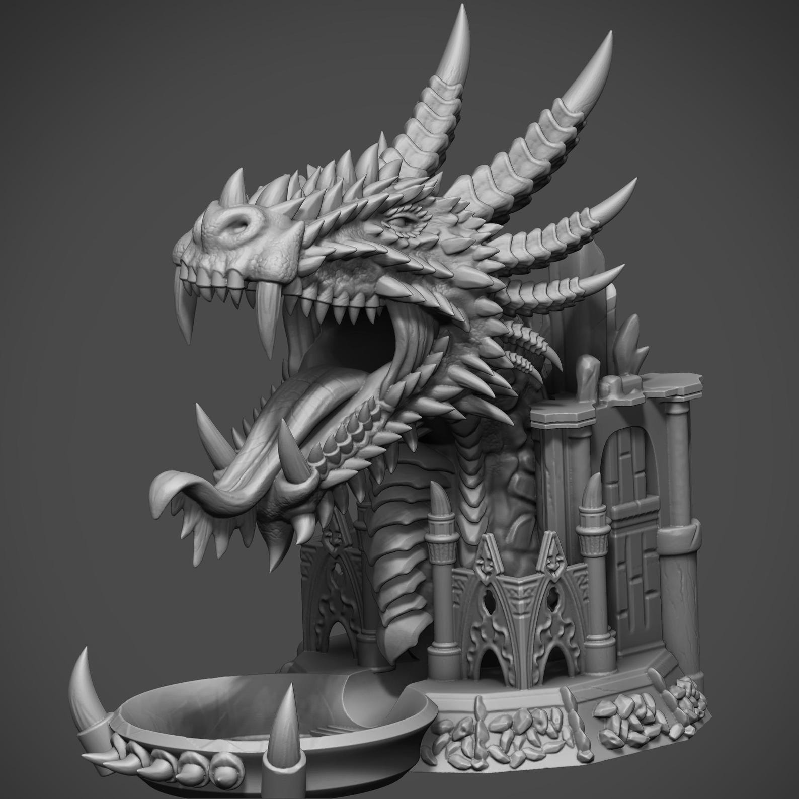 Dragon’s Maw the Dice Tower 3D STL File for 3D Printing - Etsy