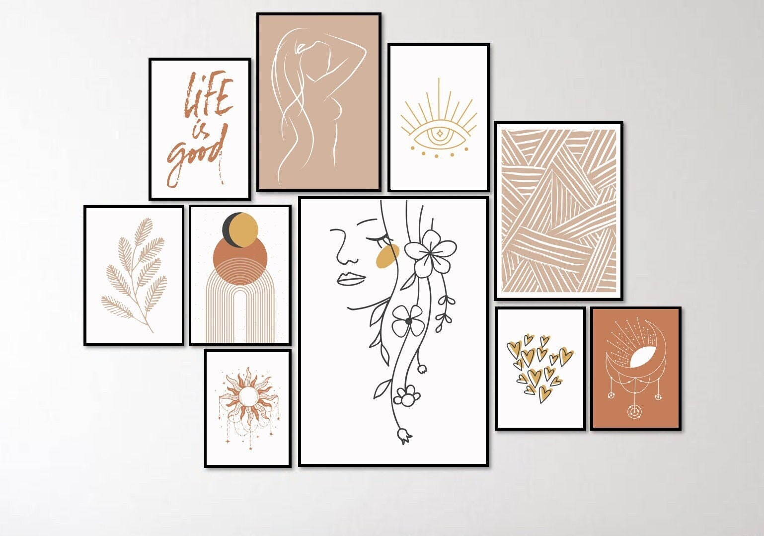 Digital Download Boho Art Prints Gallery Wall Art Prints Farmhouse Boho ...