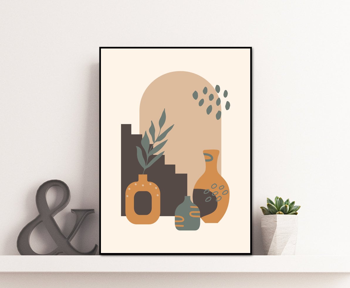 Boho Wall Decor Boho Art Set of 6 Prints Boho Wall Art Gallery | Etsy