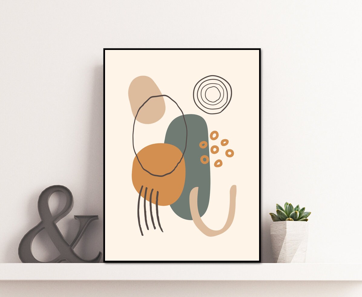 Boho Wall Decor Boho Art Set of 6 Prints Boho Wall Art Gallery | Etsy