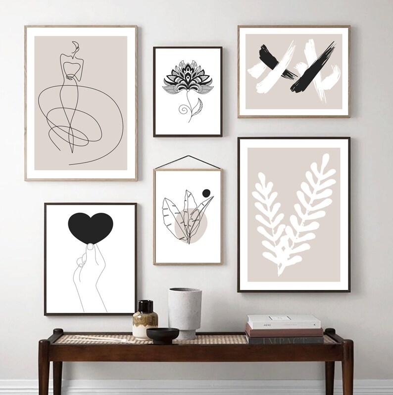 Fashion Black and White Wall Art Poster Download Printable - Etsy