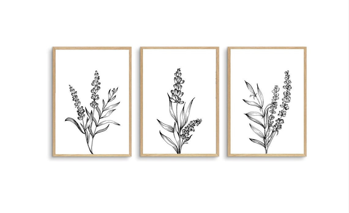 Black and White Wall Art Prints Abstract Boho Wall Decor Poster ...