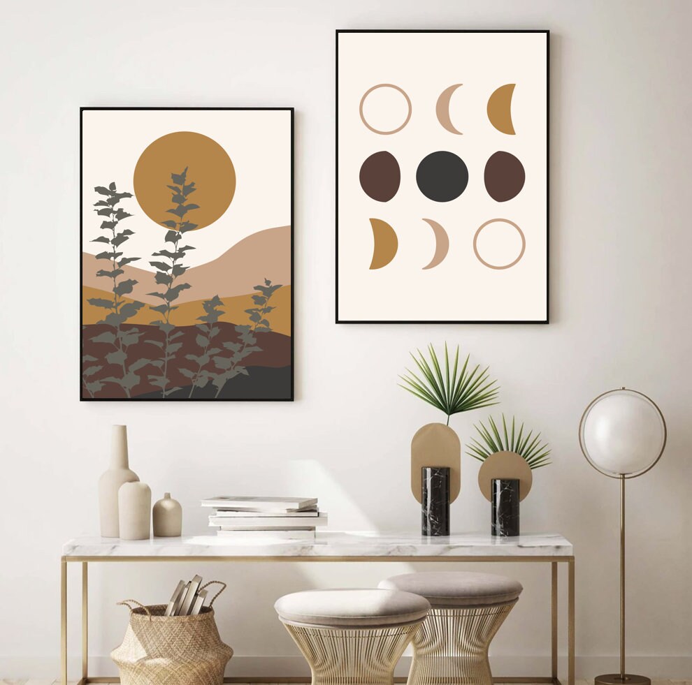 Colorful Boho Wall Decor Prints Gallery Wall Set Boho Prints | Etsy