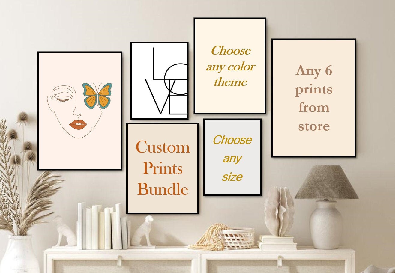 Create Custom Wall Art Prints Set Custom Gallery Wall Set - Etsy