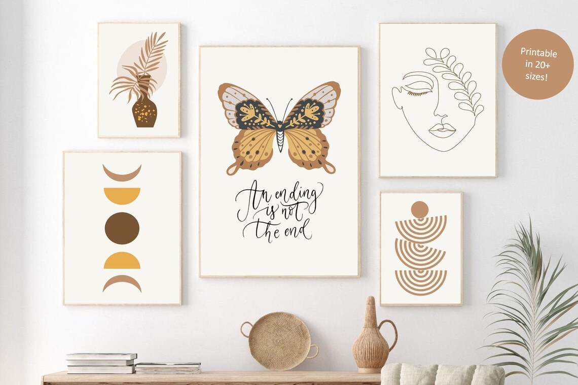 Digital Prints Download Colorful Wall Art Boho Prints for - Etsy
