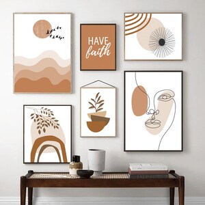 Printable Neutral Boho Wall Decor Boho Art Prints for Framing Digital ...
