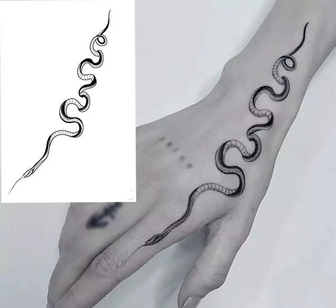 Small Temporary Waterproof Snake Tattoo for Arm Leg or Body - Etsy