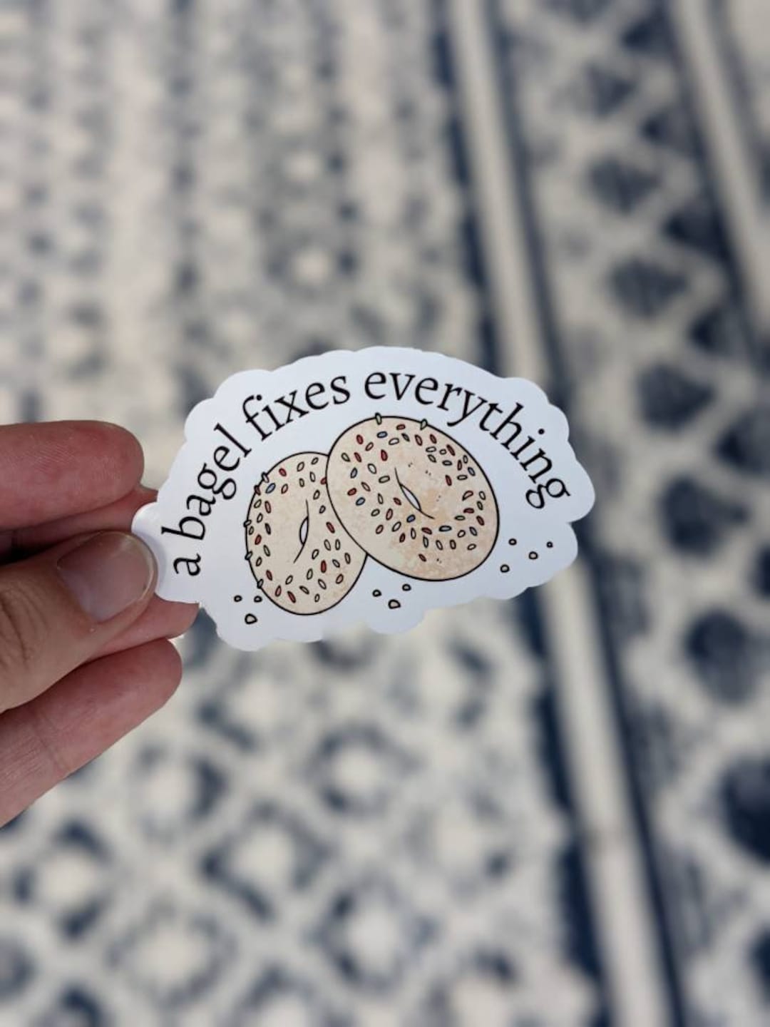 Bagel Sticker, Food Sticker - Etsy