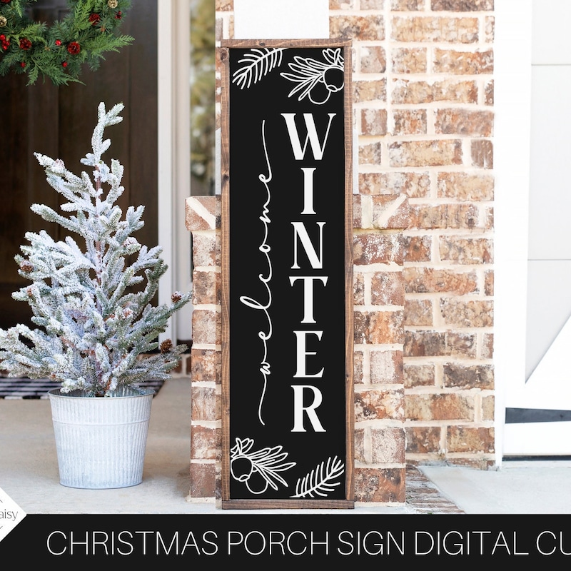 Winter Porch Sign - Etsy