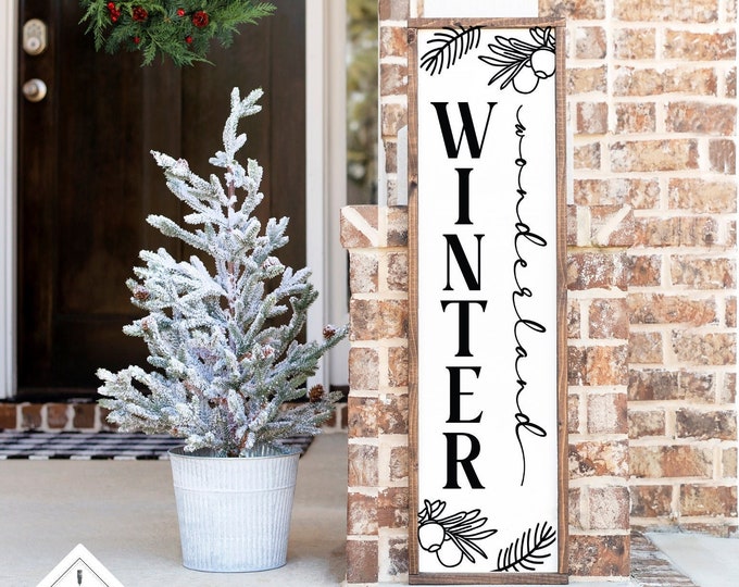 Walking in A Winter Wonderland Sign, Winter Wonderland, Christmas Sign ...