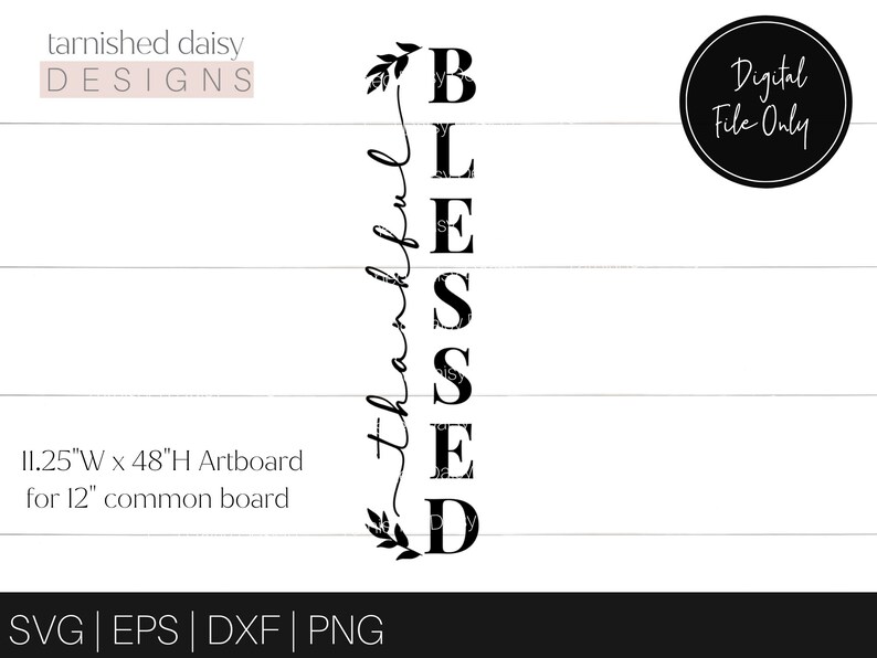 Thankful Blessed Svg, Fall Porch Sign Svg, Fall Svg, Autumn Svg, Porch ...