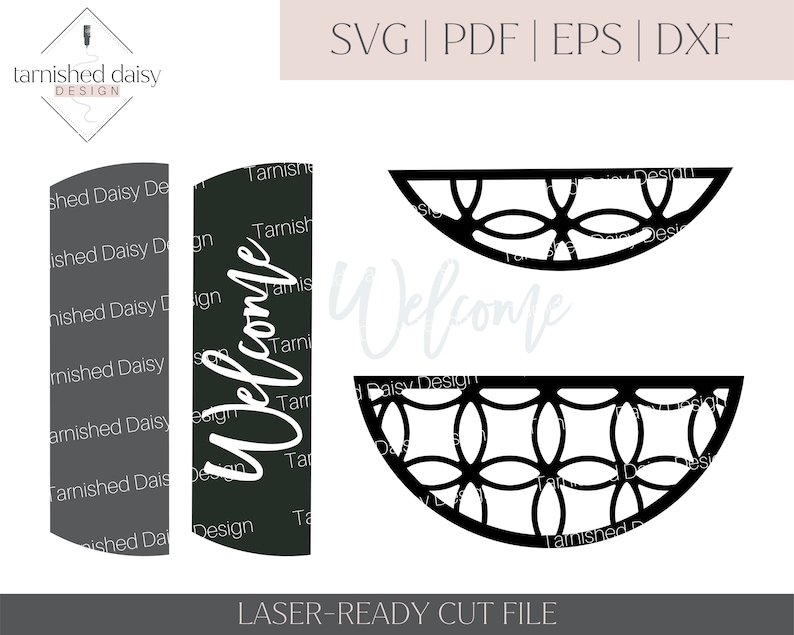 Welcome Sign Svg, Door Hanger Svg, Front Door Svg, Round Sign Svg ...