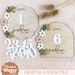 SVG Floral Monthly Milestones Sign, Flowers Milestone Cards, Baby Girl ...