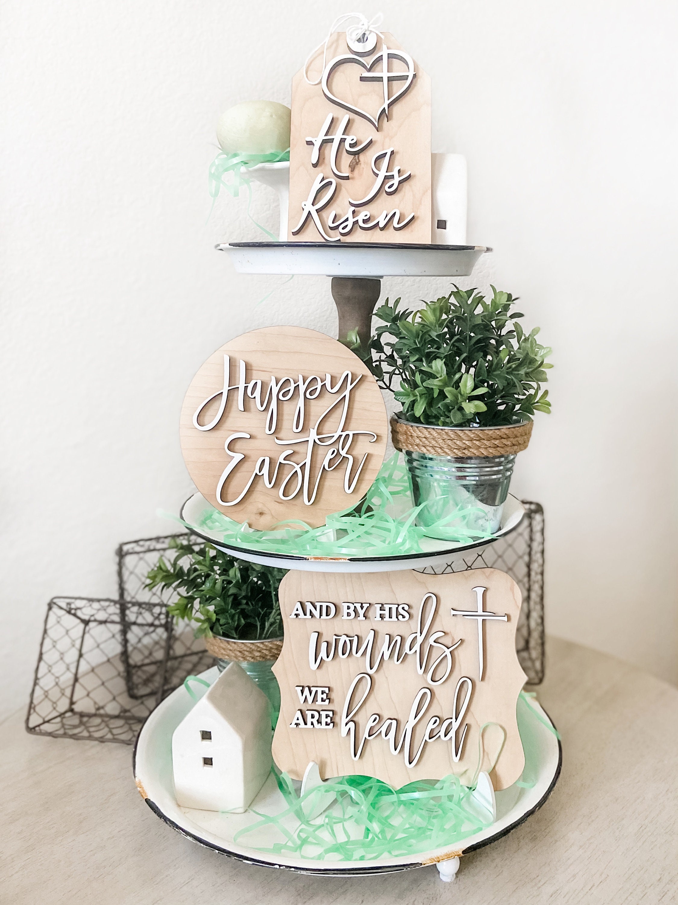 Easter Tiered Tray File SVG Tiered Tray Cut File for - Etsy