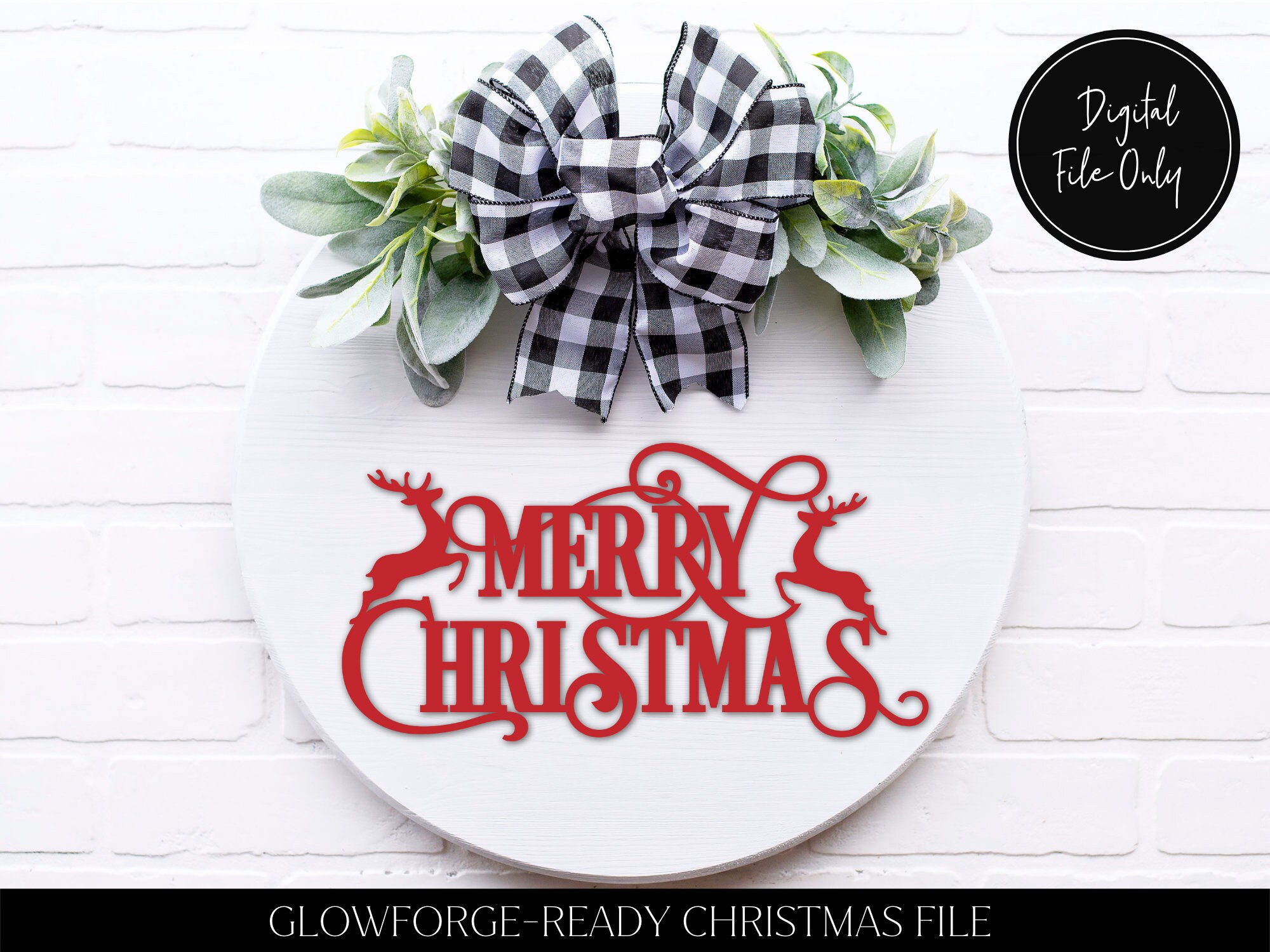 Christmas Glowforge Svg, Merry Christmas Svg, Christmas Sign Svg, Wood ...