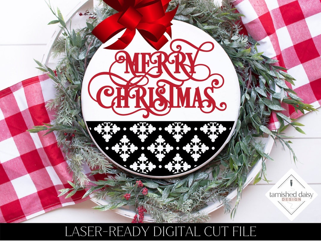 Christmas Glowforge Svg, Merry Christmas Svg, Christmas Welcome Sign ...