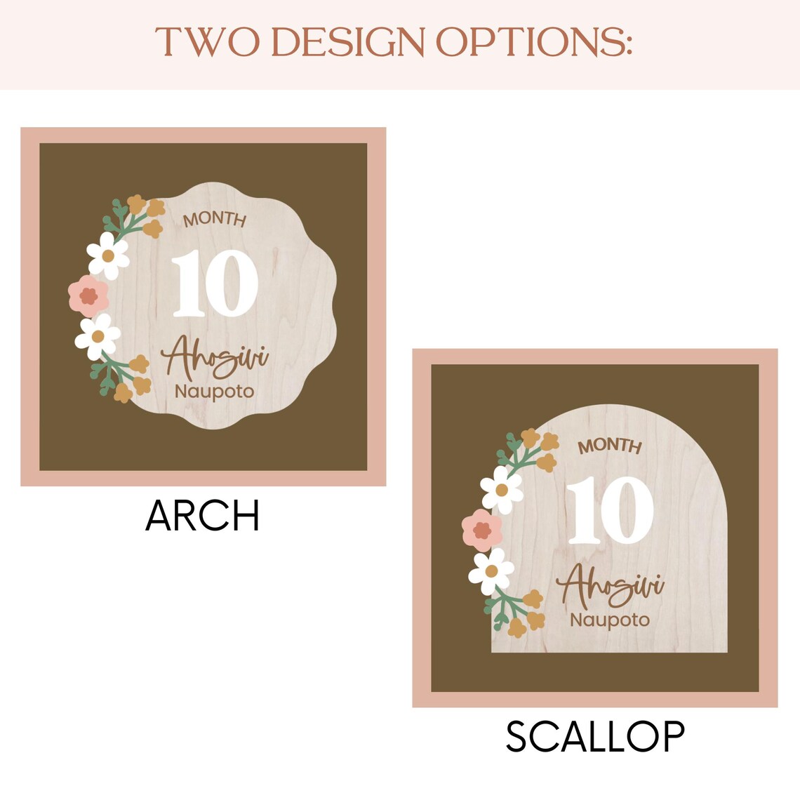 SVG Floral Monthly Milestones Sign, Flowers Milestone Cards, Baby Girl ...