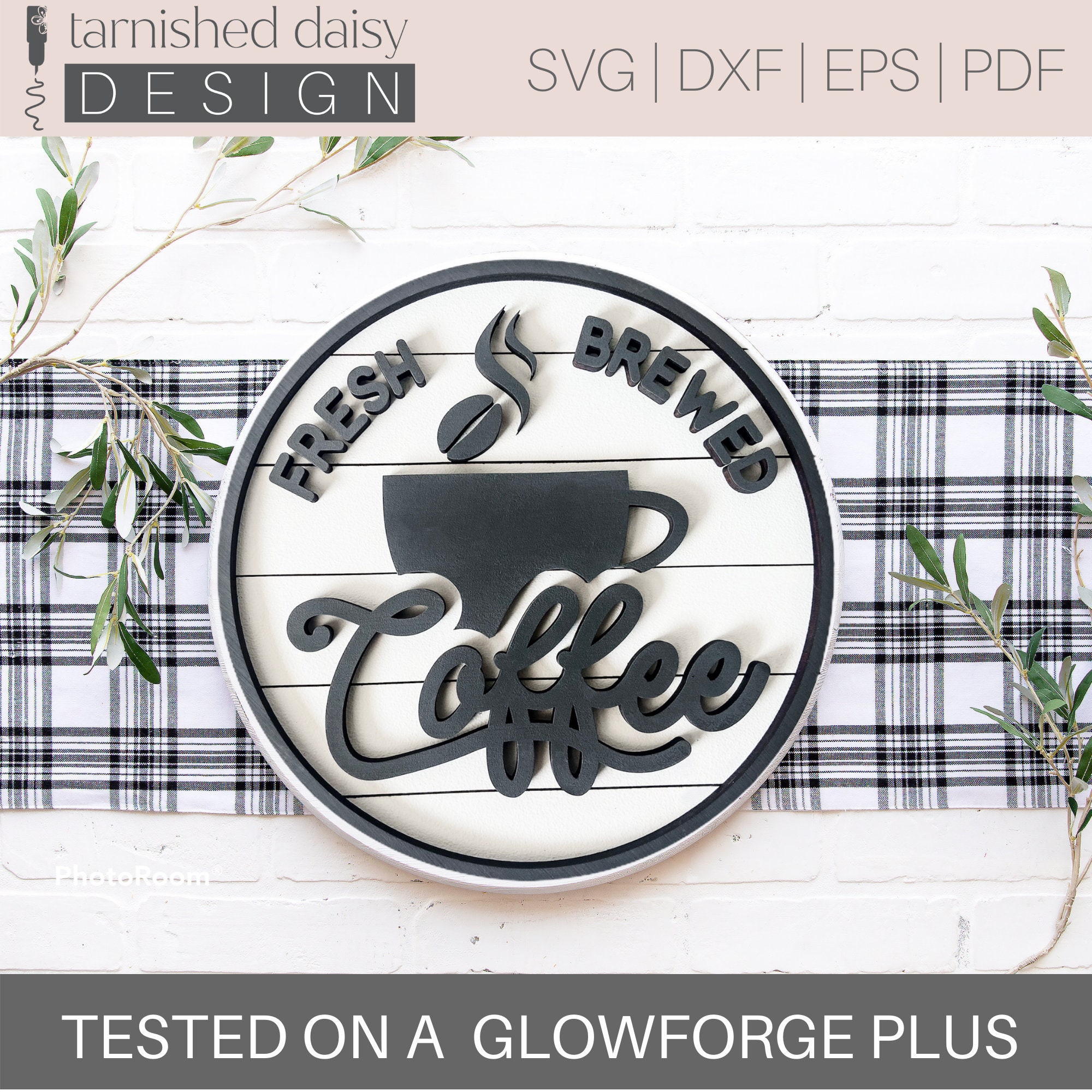 Coffee Sign Svg Fresh Brewed Coffee Svg Coffee Bar Sign Svg | Etsy