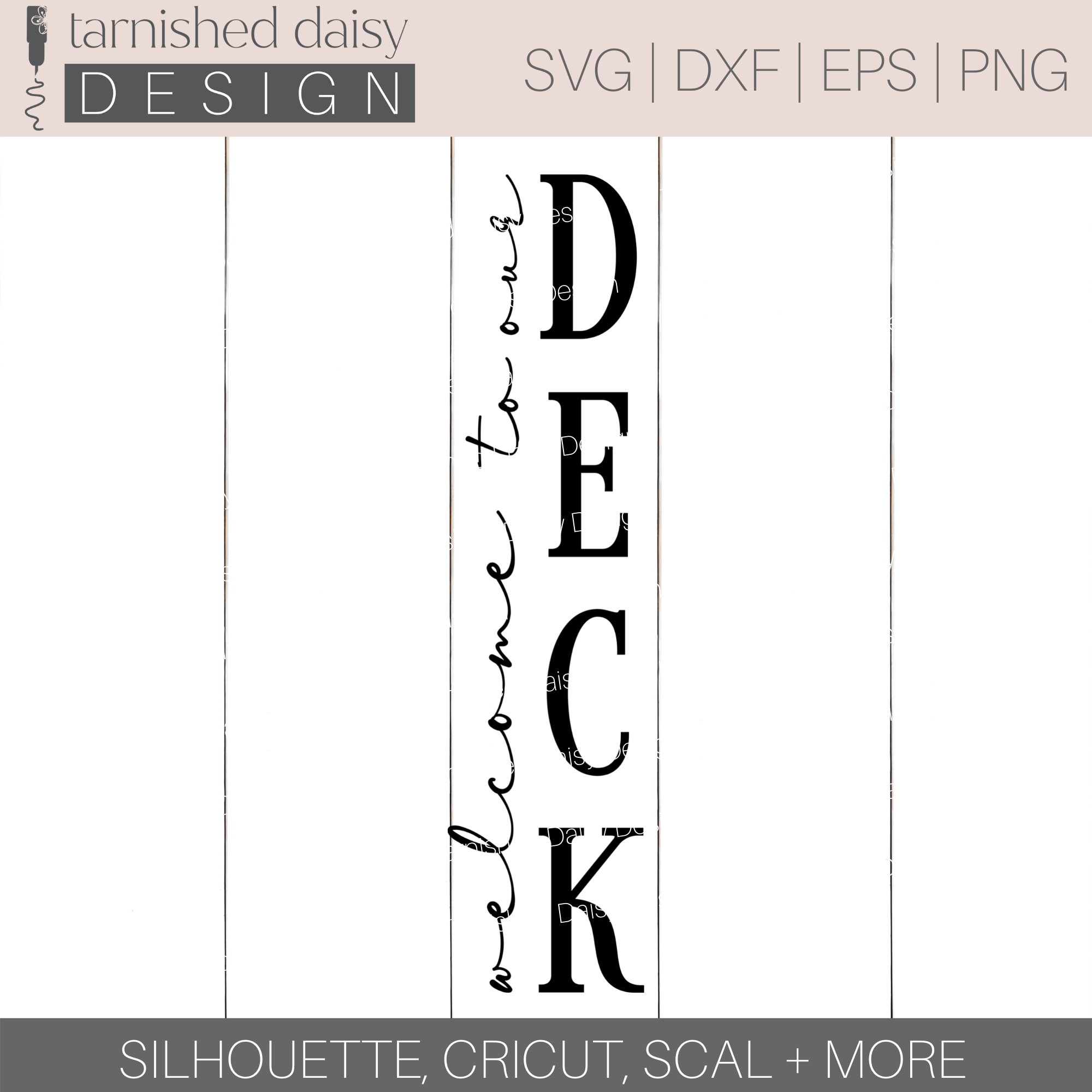 Welcome to Our Deck Svg Porch Sign Svg Welcome Sign Svg - Etsy