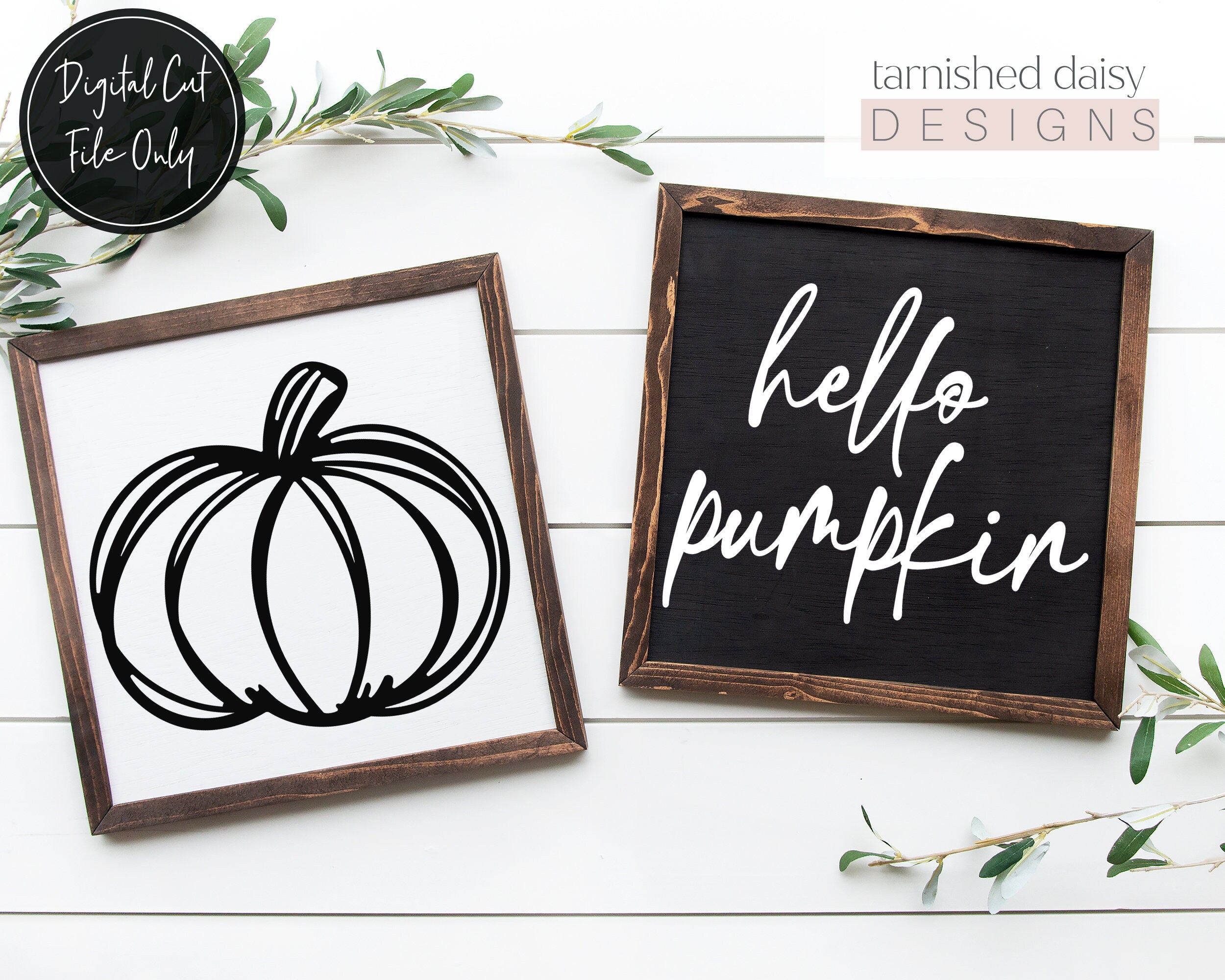 Hello Pumpkin Sign Svg, Pumpkin Svg, Laser Cut File, Wood Sign SVG for ...
