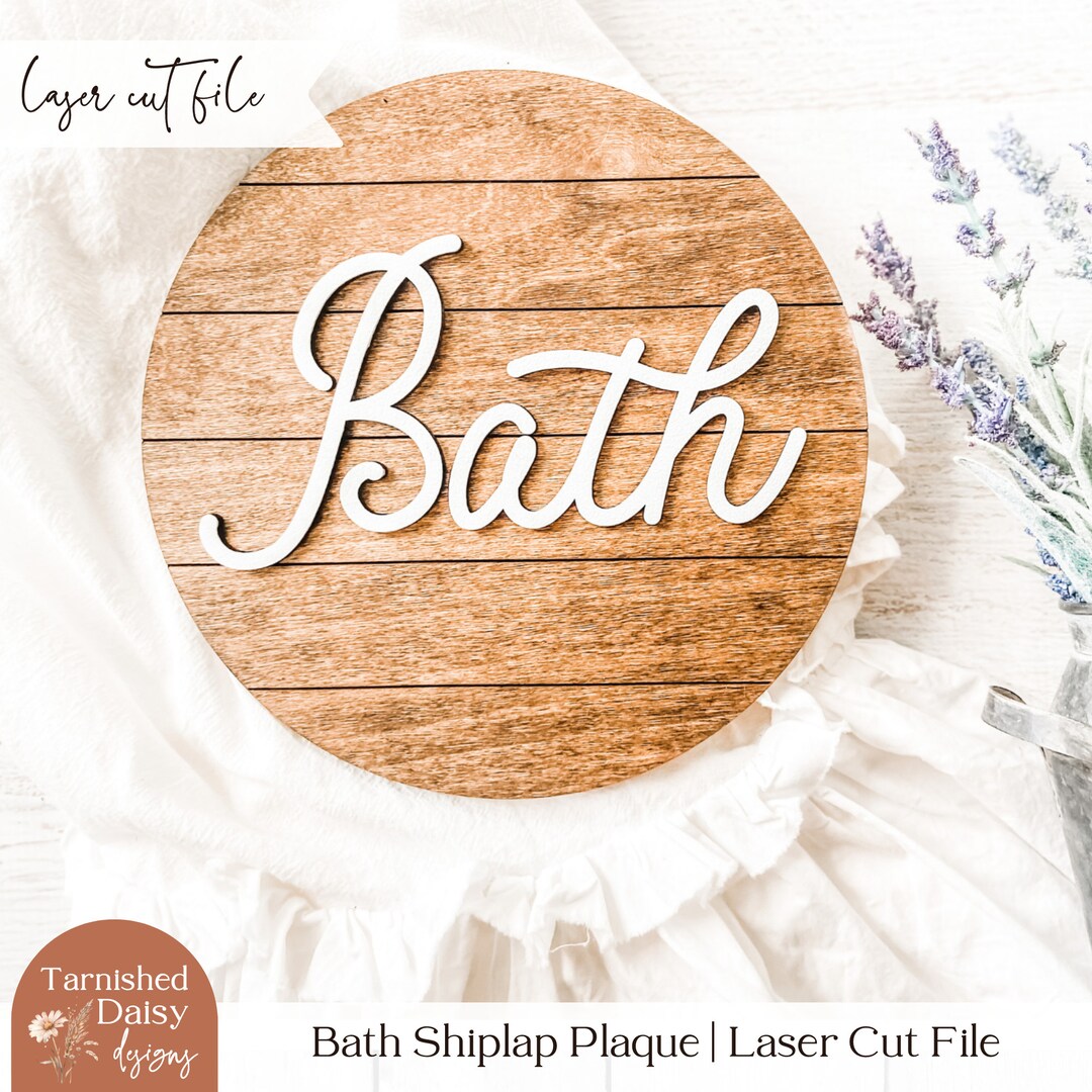 Bath SVG, Round Bath Svg, Bathroom Sign Svg, Round Bath Sign Svg ...