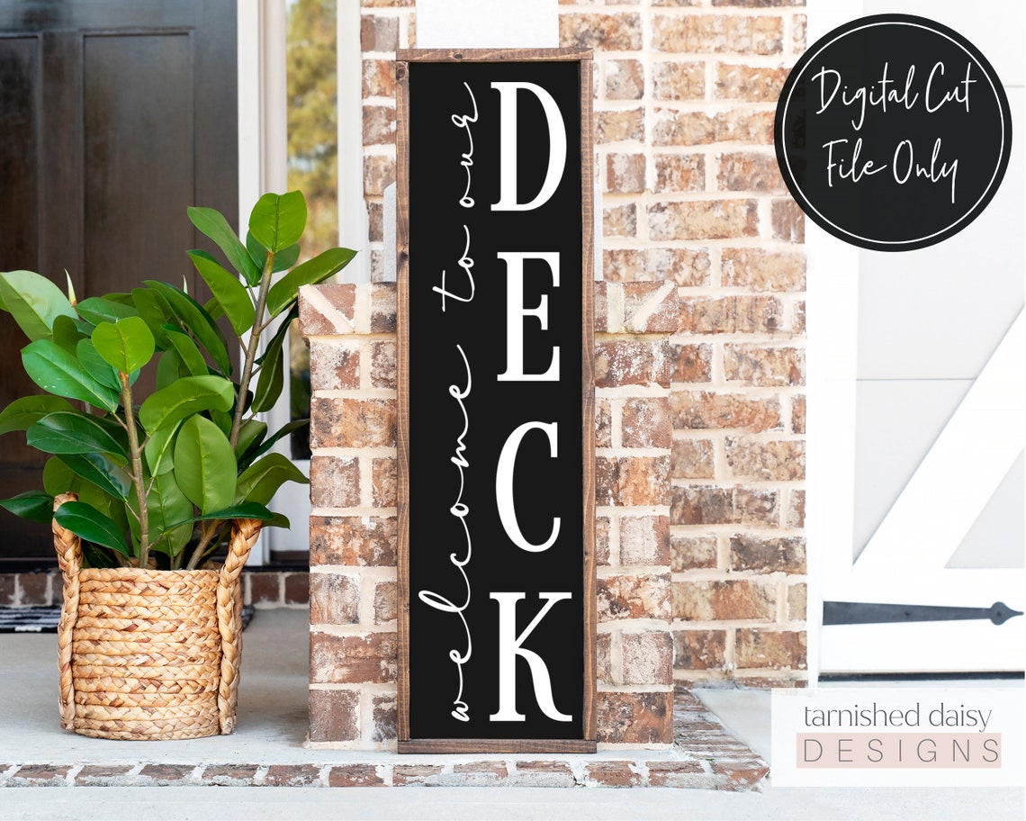 Welcome to Our Deck Svg Porch Sign Svg Welcome Sign Svg - Etsy