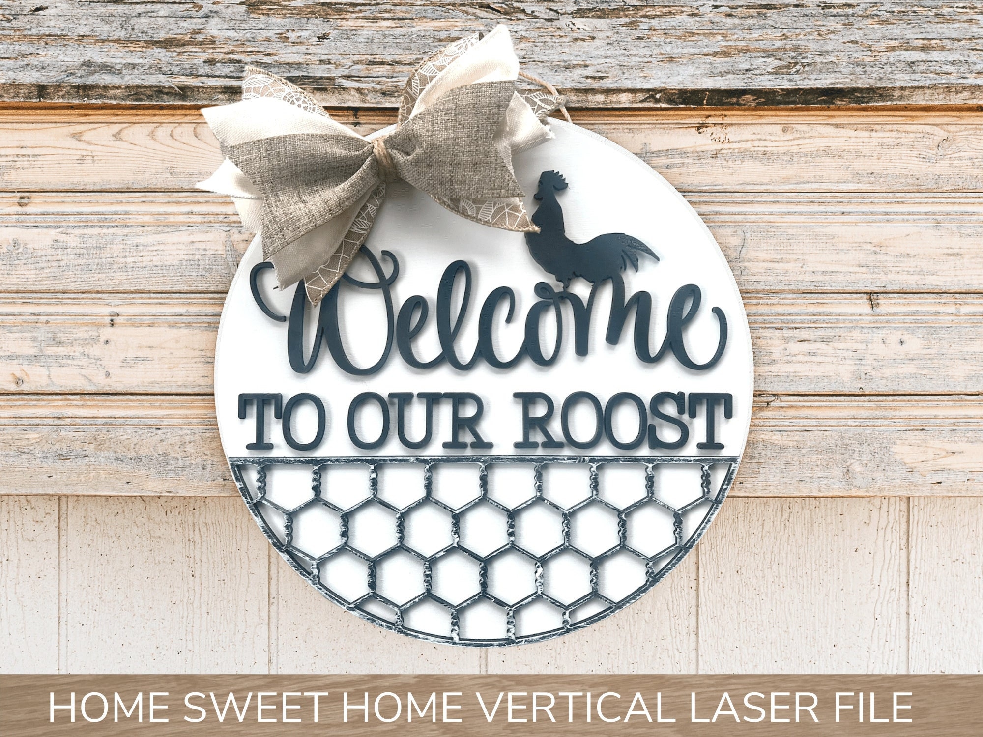 Welcome to Our Roost Sign Svg, Door Hanger Svg, Glowforge Svg, Front ...