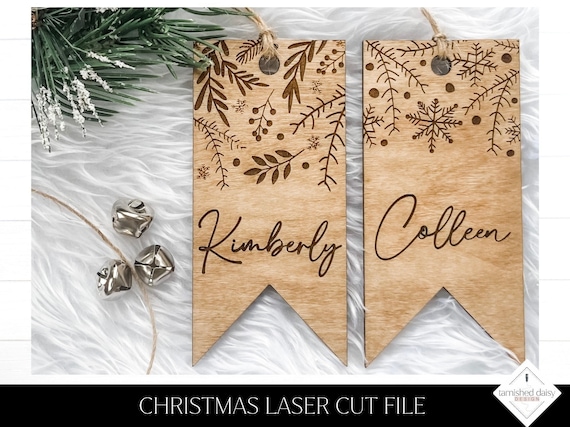 Stocking Tags Svg Stocking Tags Laser Cut File Stocking Tags - Etsy