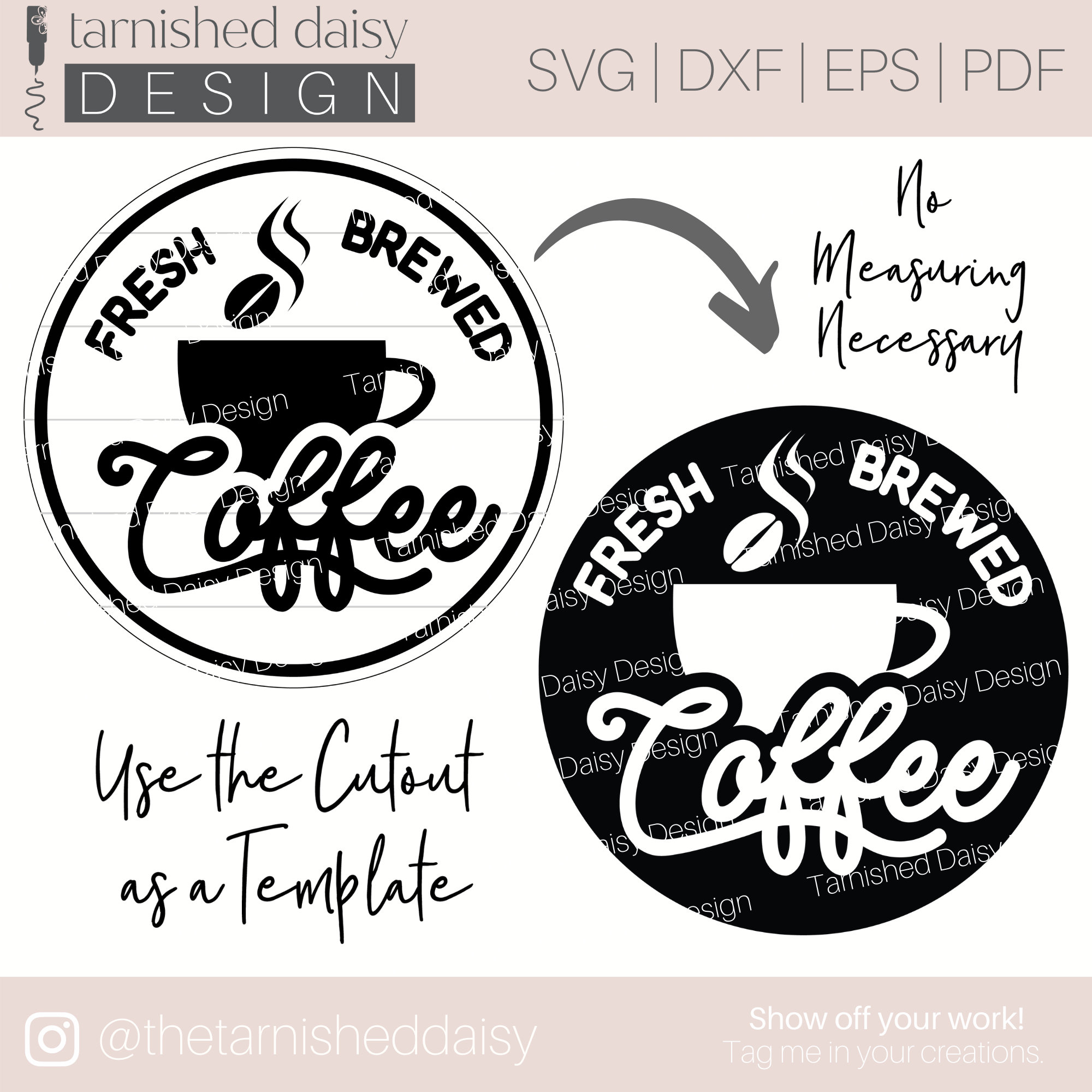 Coffee Sign Svg Fresh Brewed Coffee Svg Coffee Bar Sign Svg | Etsy