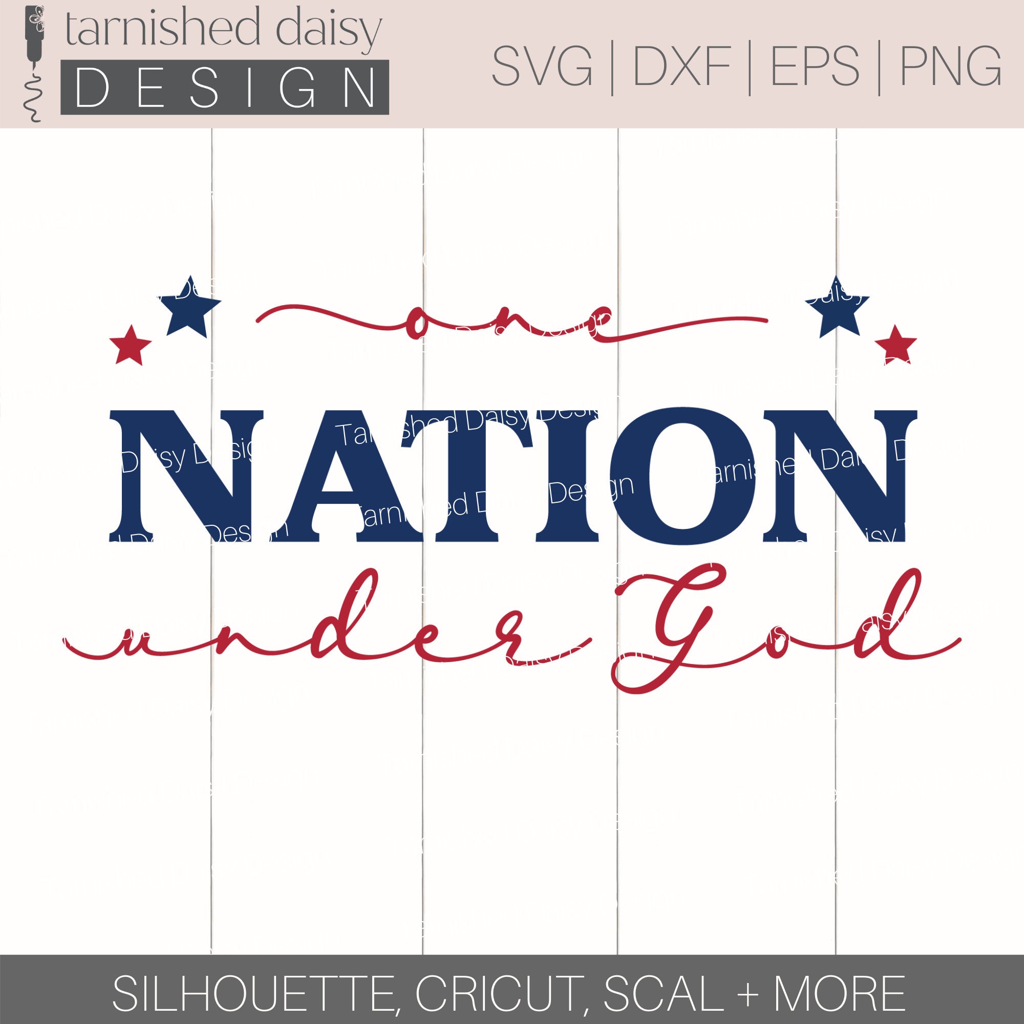 One Nation Under God Svg July 4th Svg Fourth of July Svg - Etsy