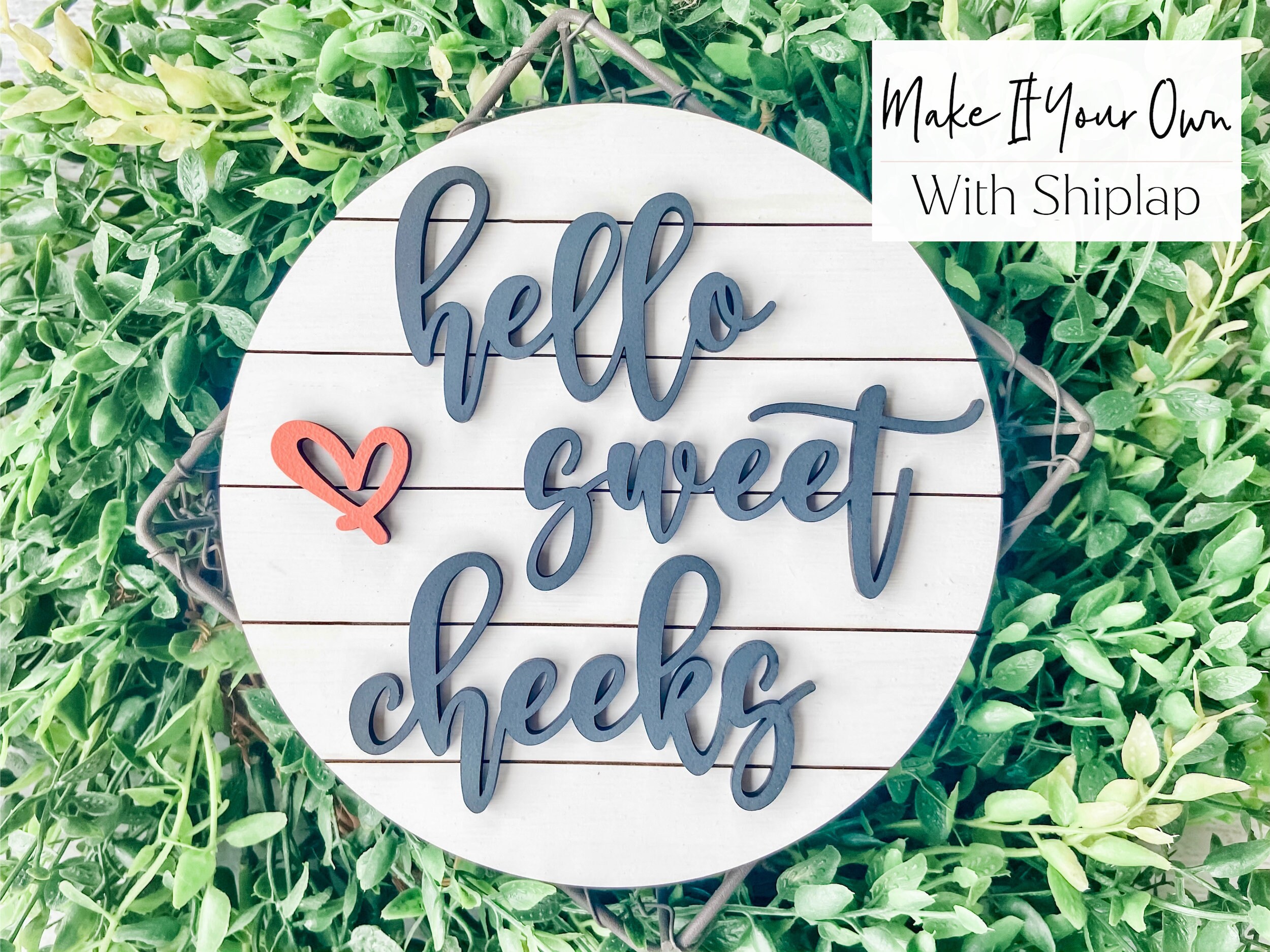 Hello Sweet Cheeks, Hello Sign SVG, Laser Cut File, Wood Sign SVG for ...